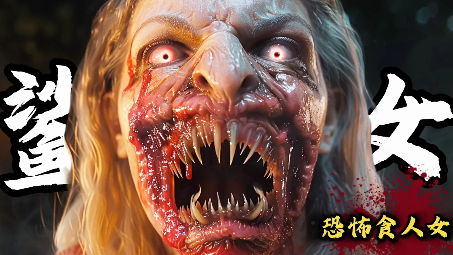 2024最新恐怖片《鯊魚女孩》,女孩感染鯊魚病毒瘋狂咬人,恐怖惊悚...
