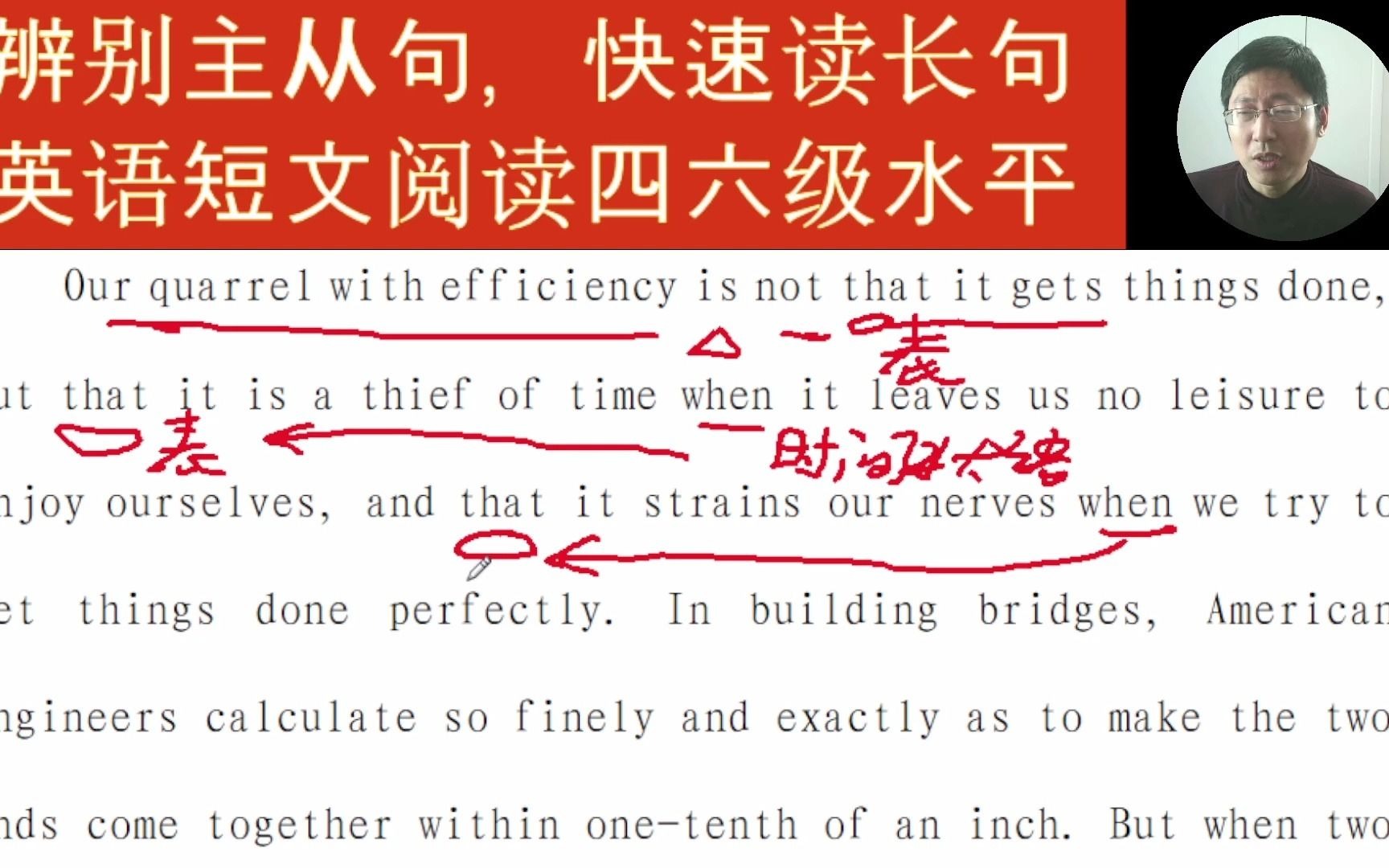 一目十行,快速阅读英语长句:辨认主从句,识别句子主干和枝叶。以4级...