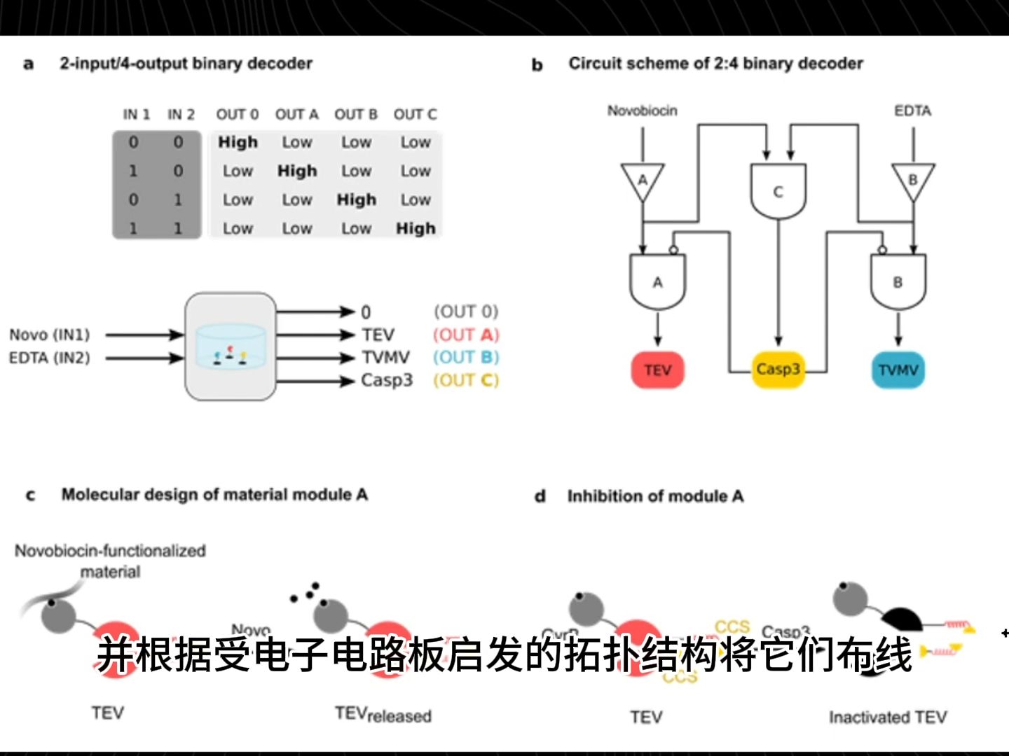 ...学进展 2024.1.9 具有二进制解码器功能的生物杂化材料电路设计。