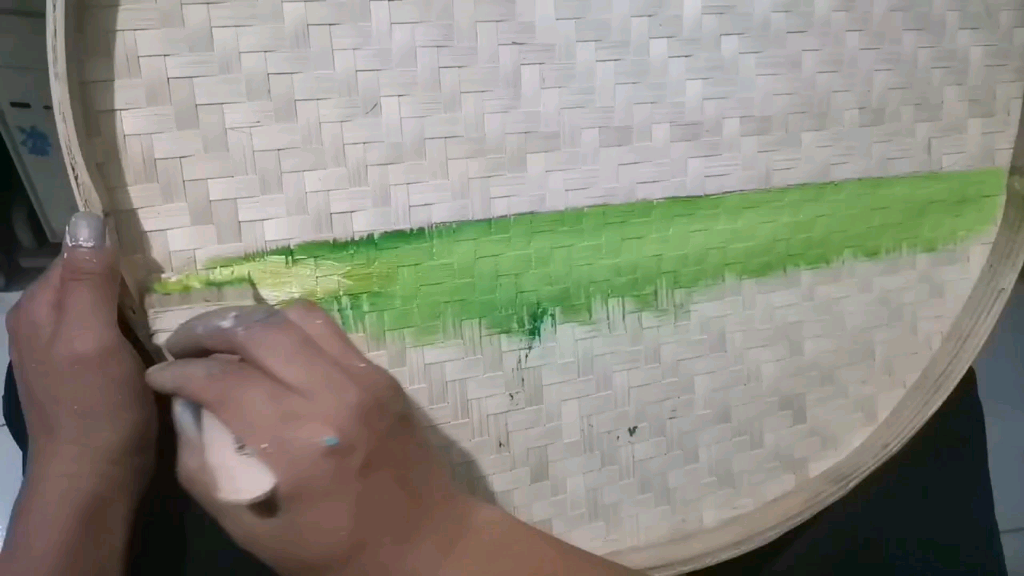 小满民俗簸箕画#小满##小满日##簸箕画