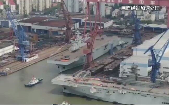 【重磅!中国第二艘两栖攻击舰上海下水】