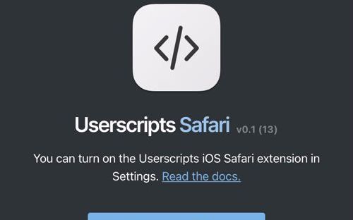 iphone手机的safari浏览器使用tampermonkey脚本