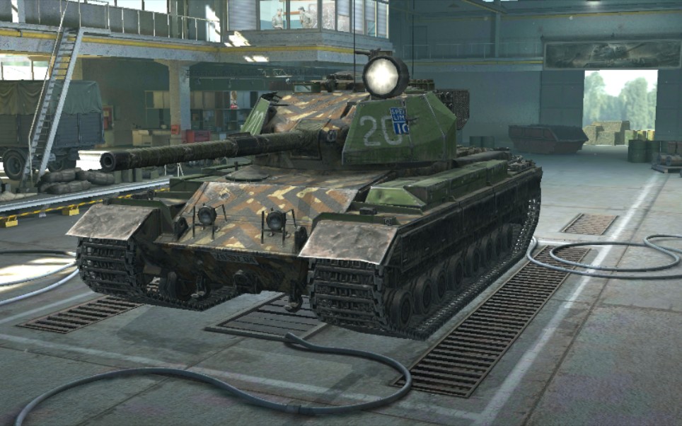 坦克世界闪击战FV221AX,小水管想打出高输出,真的好难!