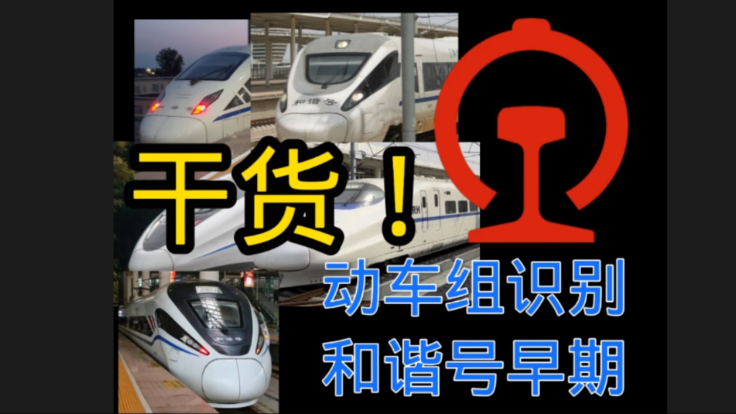 【中国铁路】和谐号早期动车组辨认!教你一眼认出动车组!(火车迷入坑...