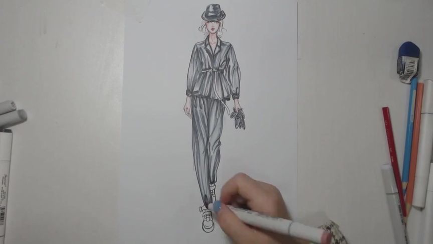 手绘服装设计效果图,赶紧来看看手稿怎么画吧