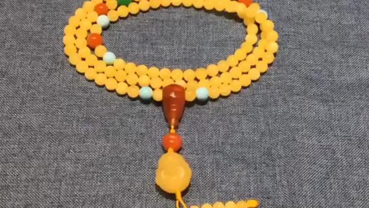 (善念佛珠)每串佛珠数目表征不同的含义。佛珠的质料不胜枚举