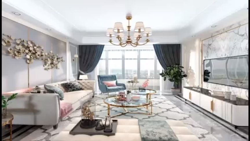 客厅隐形门怎么设计#室内设计 #室内效果图 #家装装修 #装修