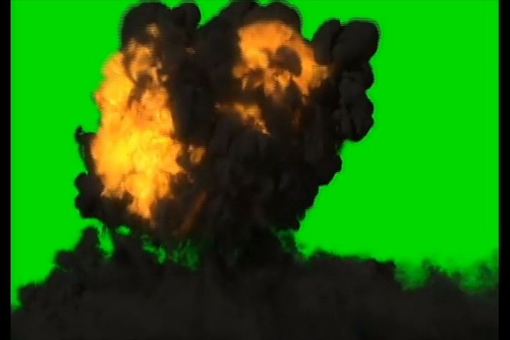 爆炸特效绿幕素材包分享