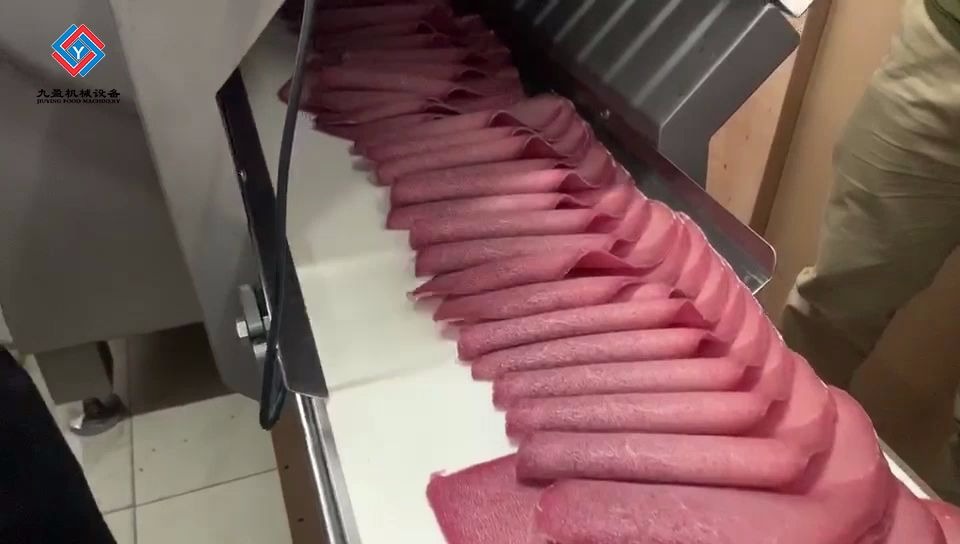 全自动砍排机,牛排牛肉切片机视频