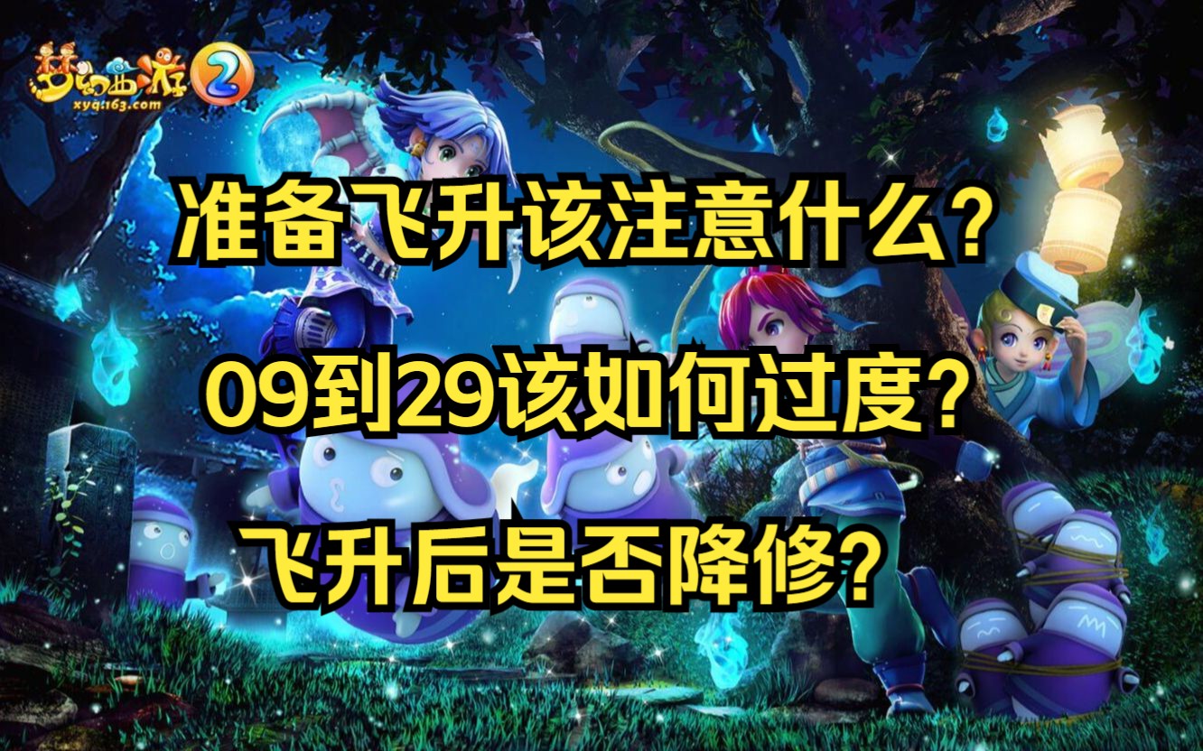 准备飞升该注意什么?09到29该如何过度?飞升后是否降修?