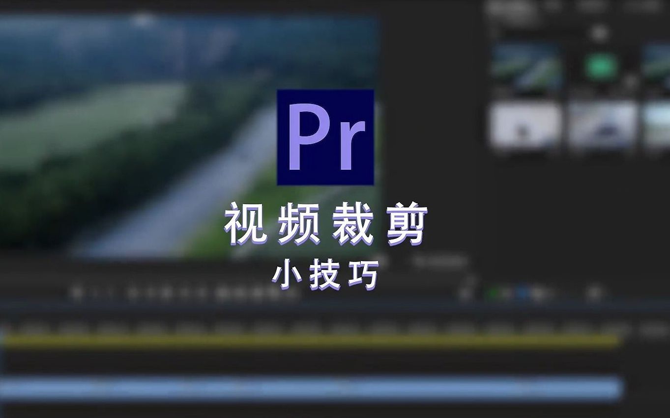 【PR教程】一分钟带你了解Pr剪辑中关于裁剪的小技巧~