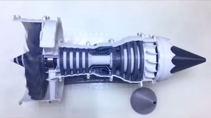 3D打印 leap 发动机模型电动版