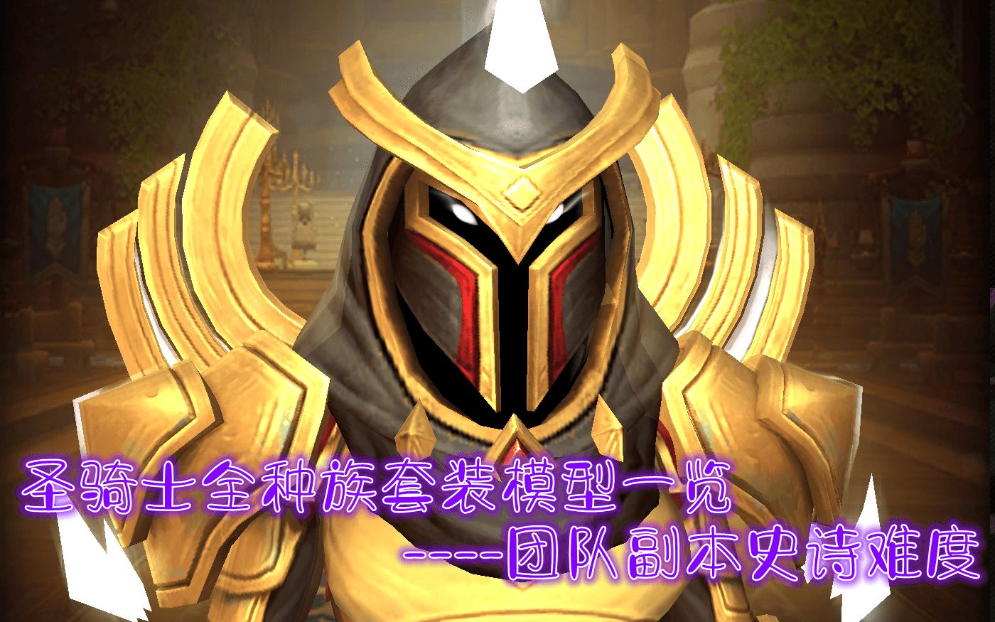 【9.2魔兽世界PTR】圣骑士全种族史诗套装模型一览_网络游戏热门视频