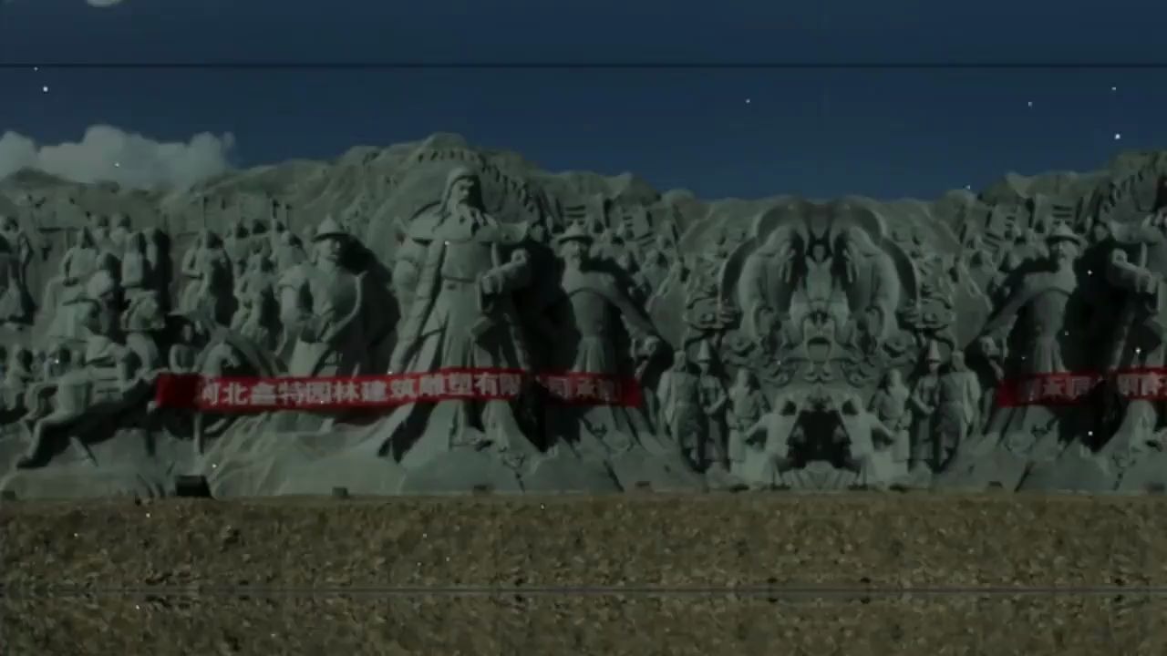...三国群雕 抗大路群雕 抗战群雕 甘肃酒泉群雕 曲阳河北鑫特石雕工程