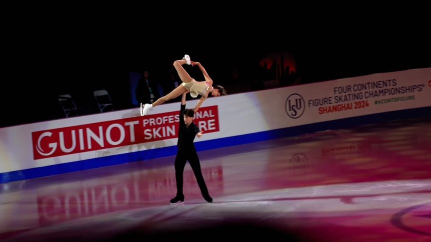#唯美冰舞 #2024国际滑联四大洲花样滑冰锦标赛双人滑表演