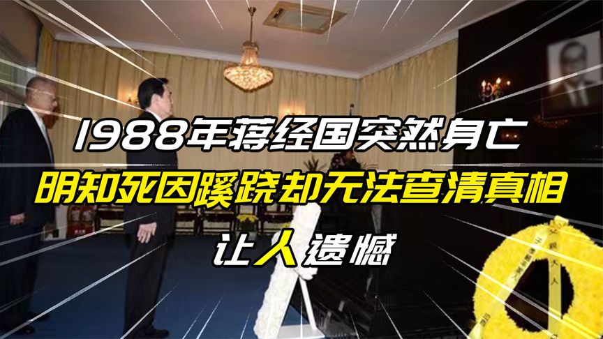 1988年蒋经国突然身亡,国民党召开紧急会议,一共议定三件事