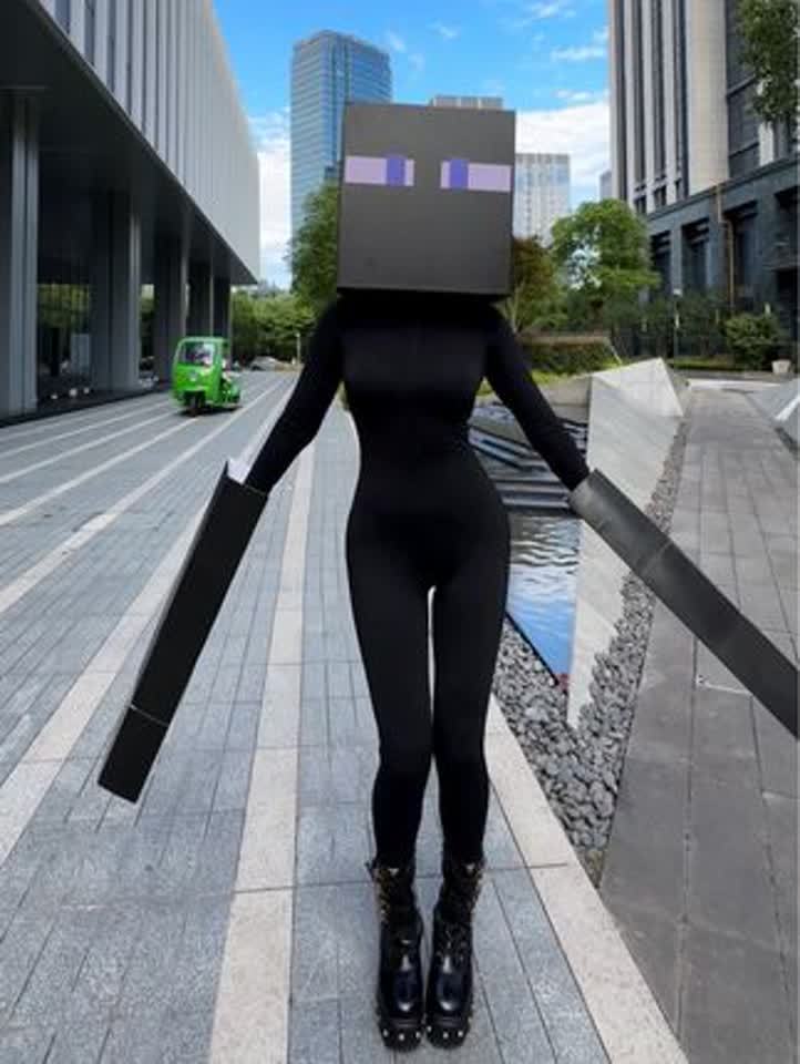 出现了!末影娘!#我的世界 #minecraft