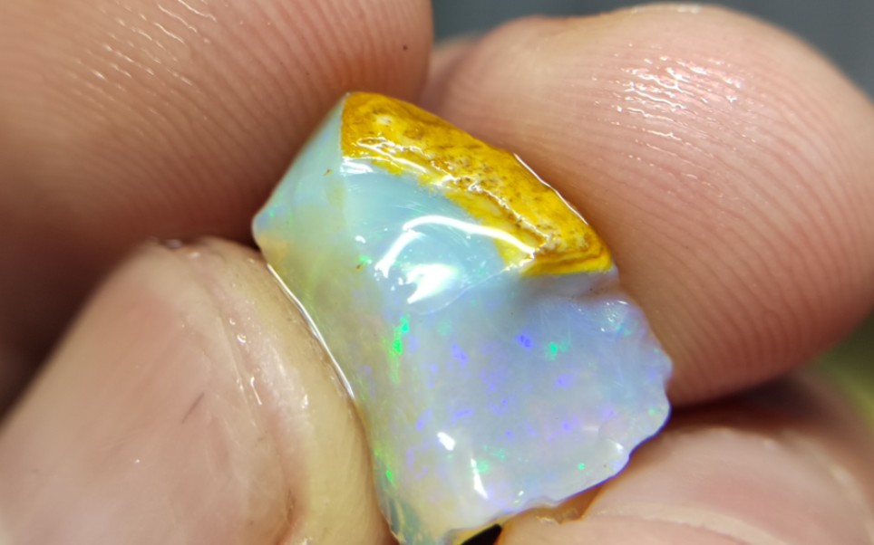 水晶欧泊的打磨(半手工)