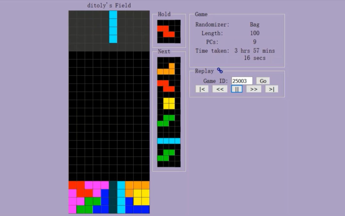 【俄罗斯方块】KOS PC Challenge 100Pieces 10PCs