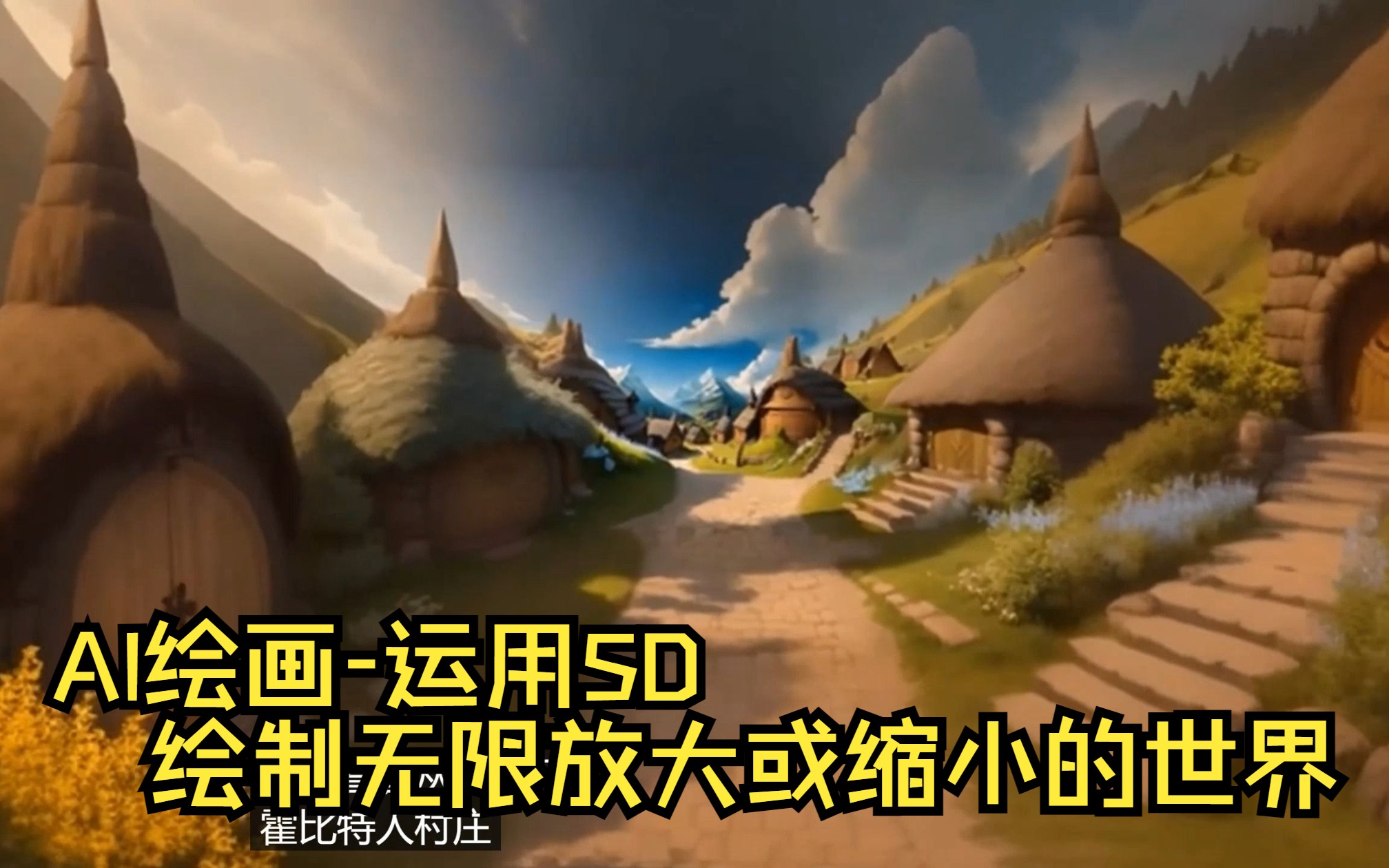 【AI绘画】运用SD绘制无限放大或缩小的世界。