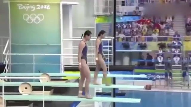 中国运动员跳水,老外根本看不懂,几乎没有水花