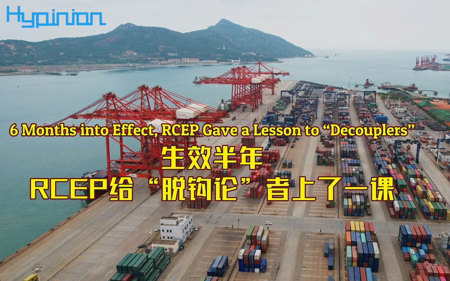 生效半年,RCEP给“脱钩论”者上了一课