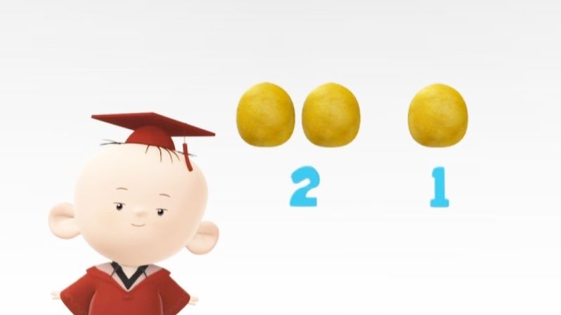 大耳朵图图:爸爸用猕猴桃,去教图图怎么分别单数和双数