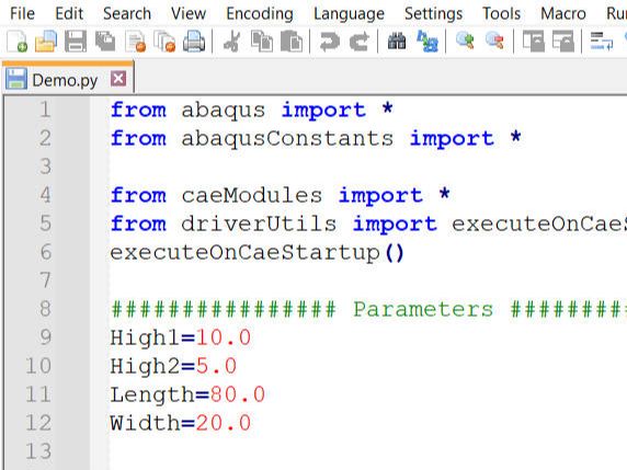 Abaqus二次开发Python脚本程序参数化建模