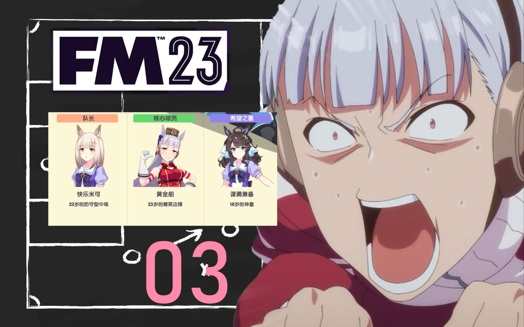 ...FM2023】赛马娘,但是特雷森学园足球队03--- 开季勇闯7连霸!阵容定型