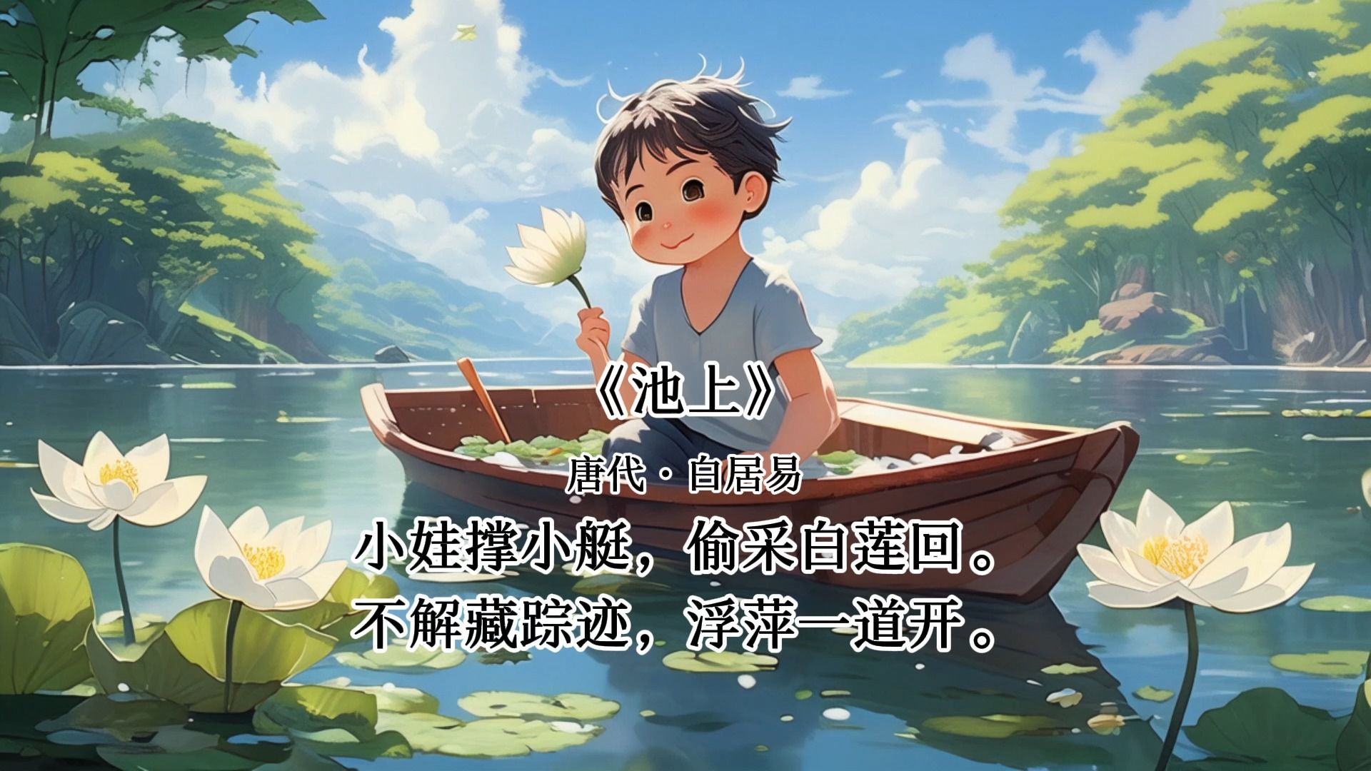 《池上》AI动画:诗意与现实交融