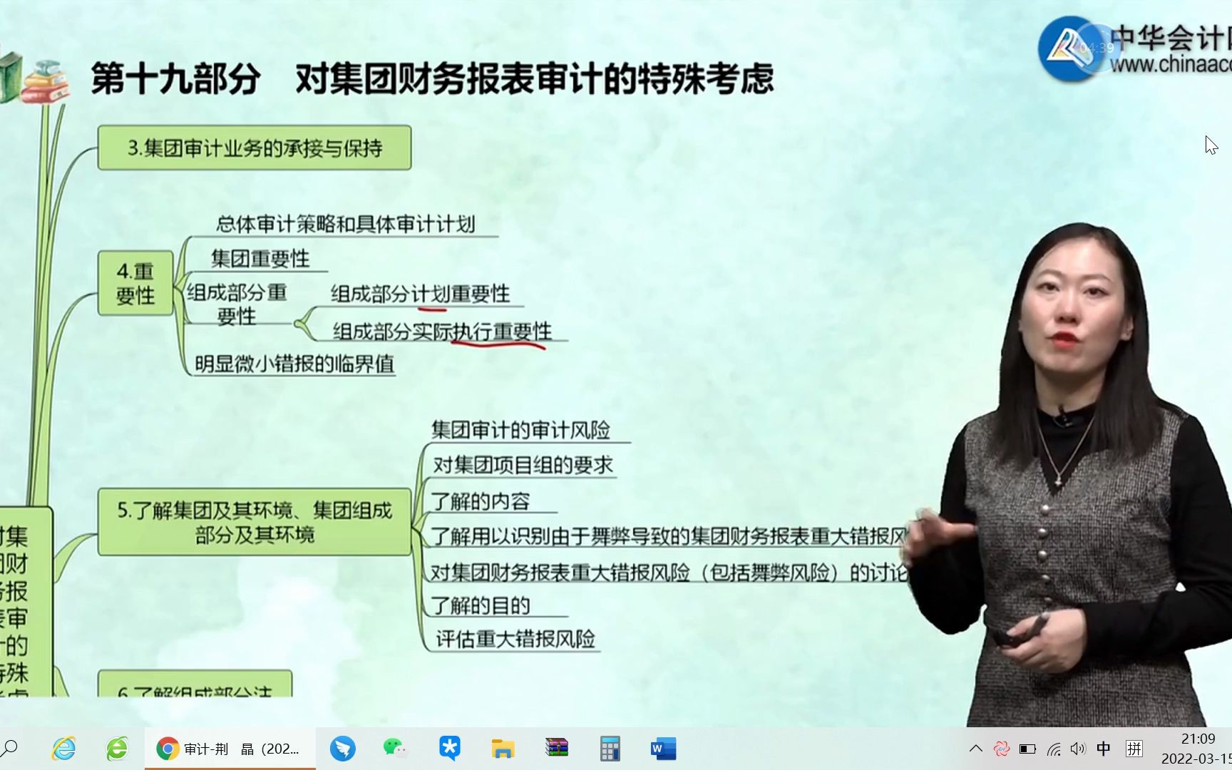 第5模块第19章对集团财务报表审计的特殊考虑