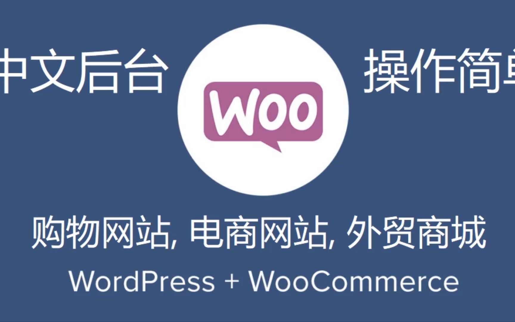 ...网站, 电商网站或外贸商城视频 (WooCommerce 中文后台操作教程)
