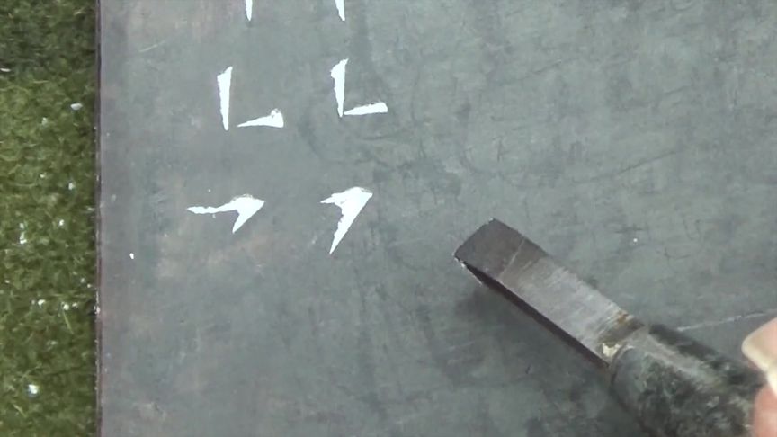 台湾书家陈国昭教你篆刻(六),边款的基本刀法示范——转折3