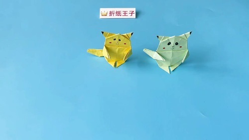 折纸皮卡丘教程