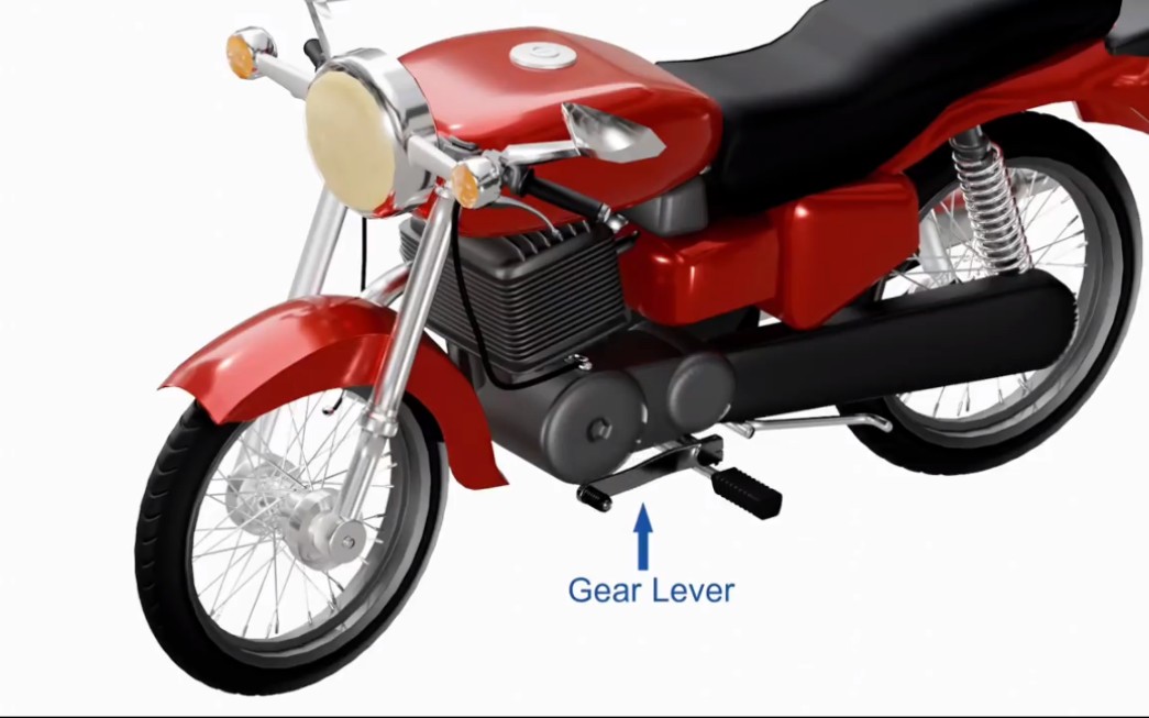 【摩托车】换挡原理图。