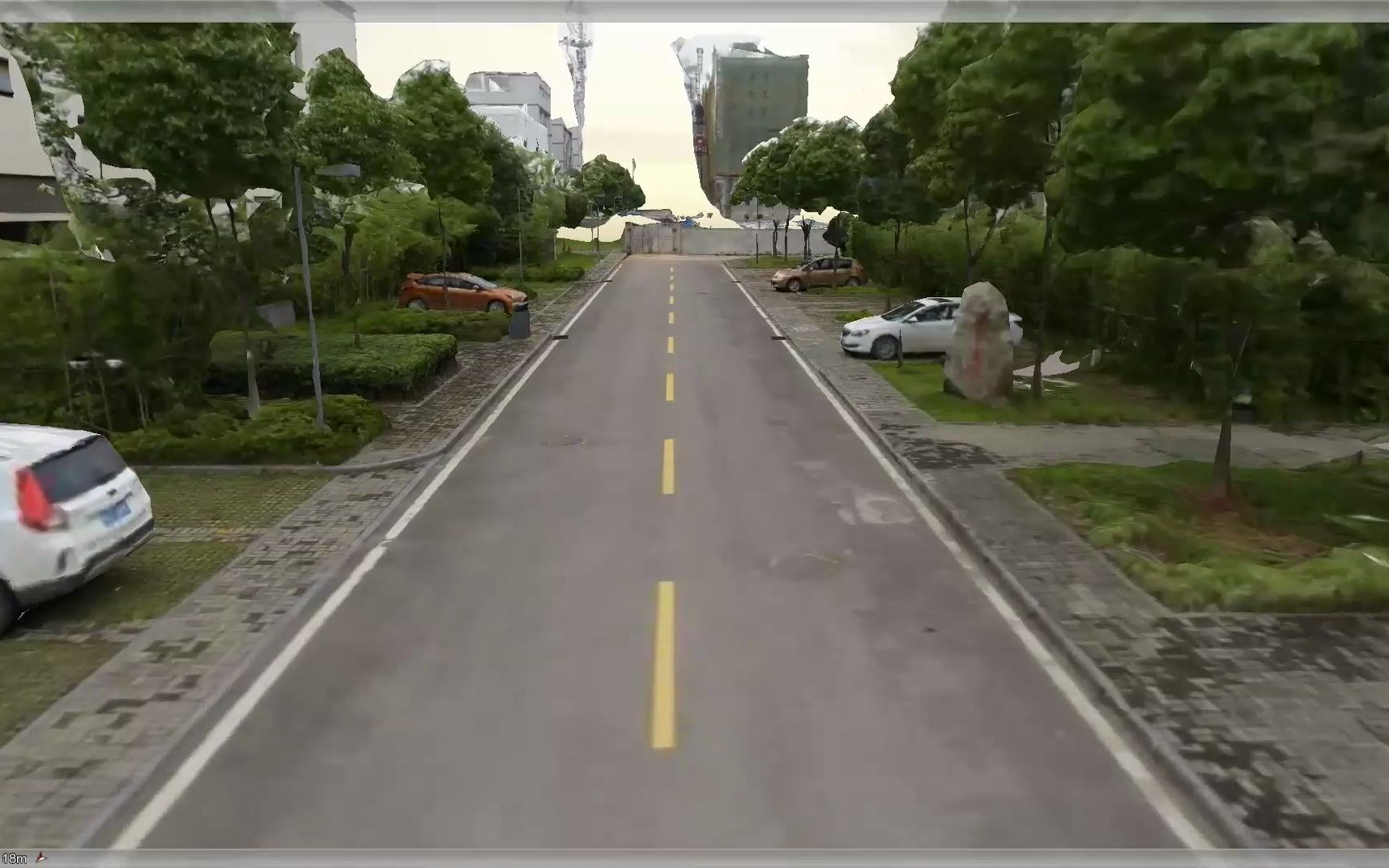 ContextCapture点云处理-激光扫描车与实景影像融合成果
