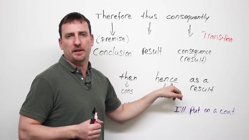你会正确使用这些写作过渡词吗:therefore、thus、consequently