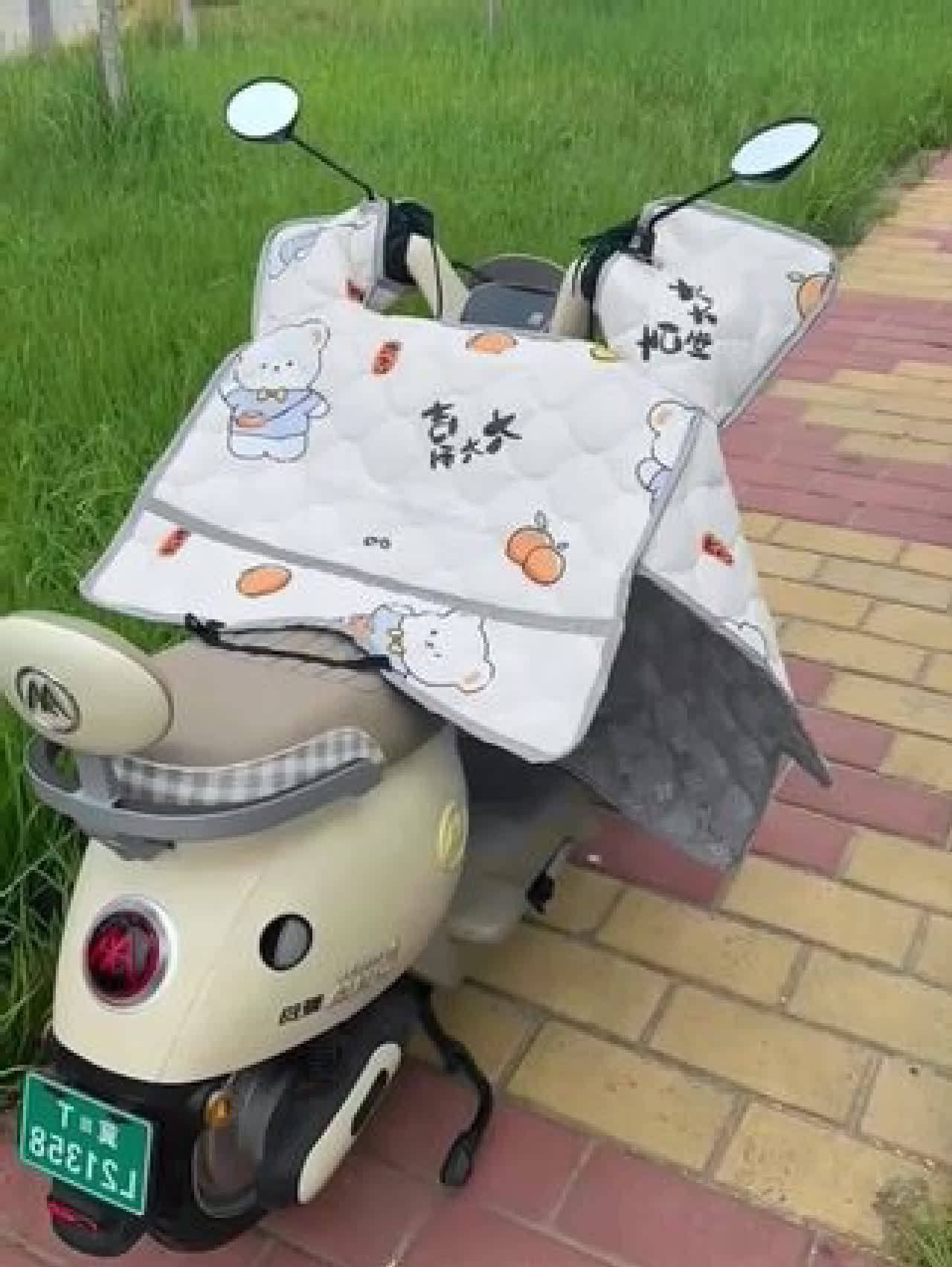 春秋款电动车四季通用挡风被中厚轻便双面防雨水升级防风挡防风罩