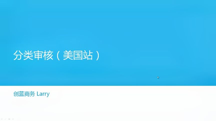 跨境电商教程:分类审核概念讲解24