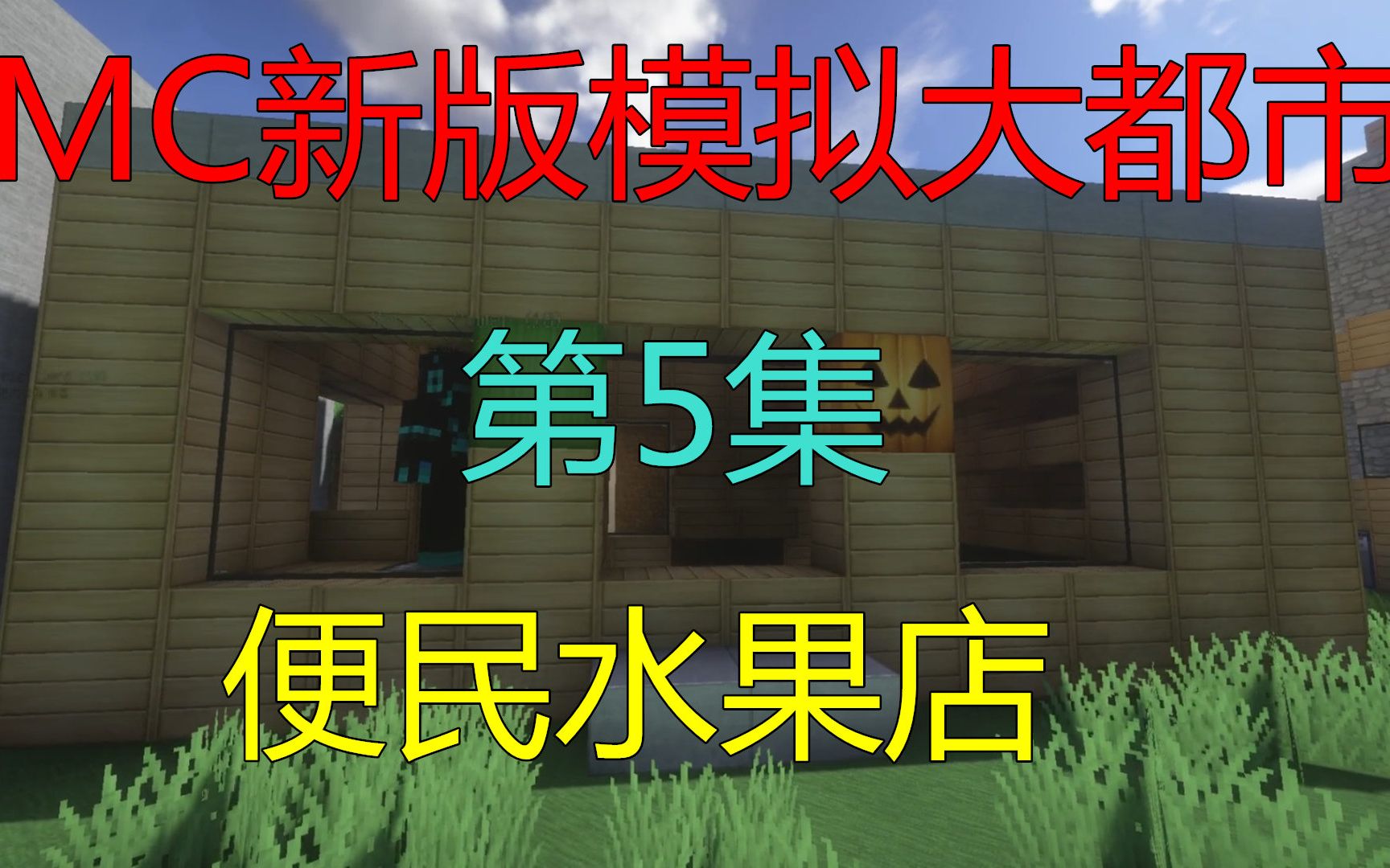 我的世界:沫奇新版模拟大都市EP5 便民水果店