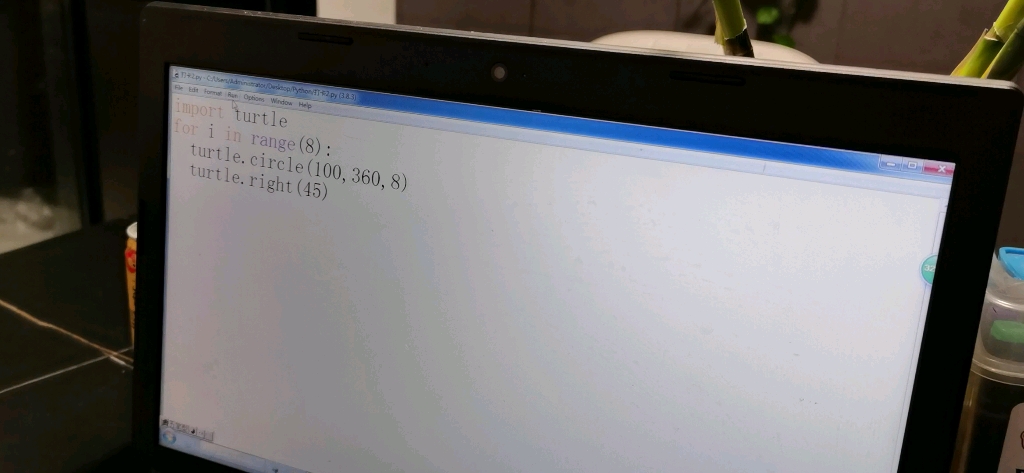 小学生学Python用turtle画魔方
