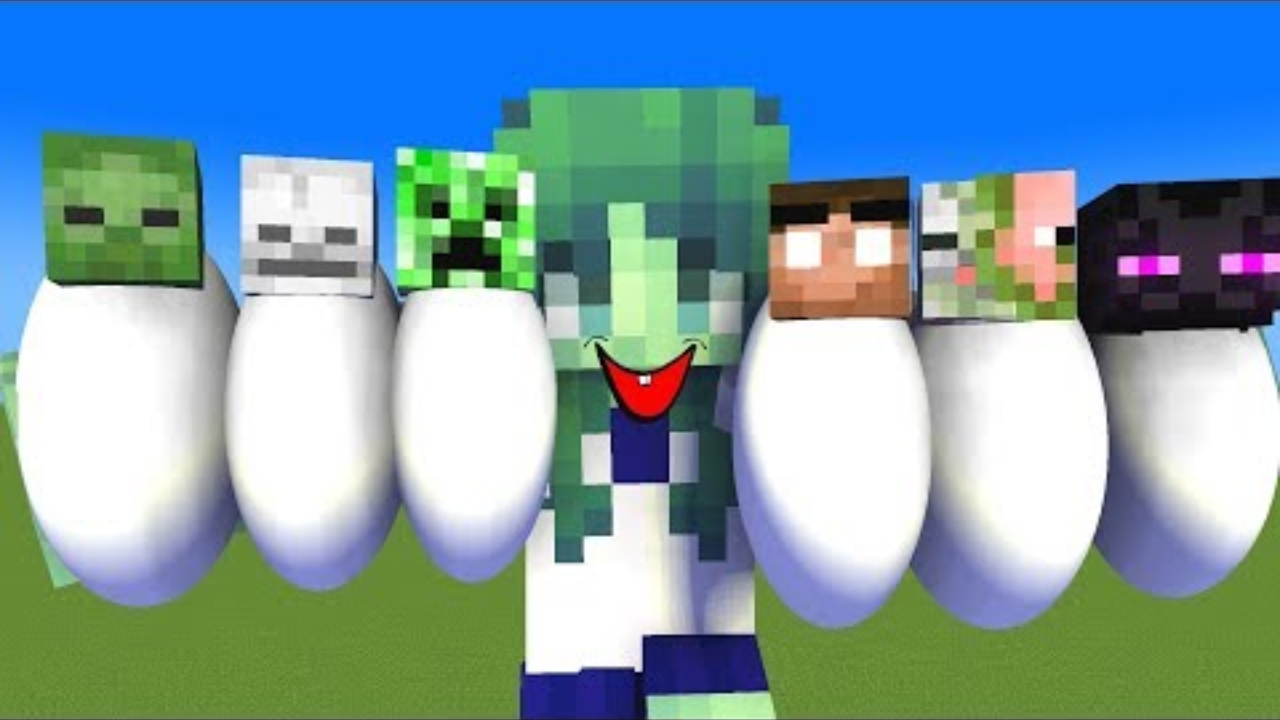 我的世界：另类搞笑版怪物学院，生孩子大挑战