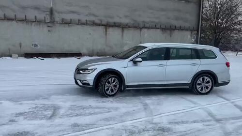 欧洲帕萨特 Passat Alltrack 雪地测试 大众蔚揽 旅行车 雪地漂移