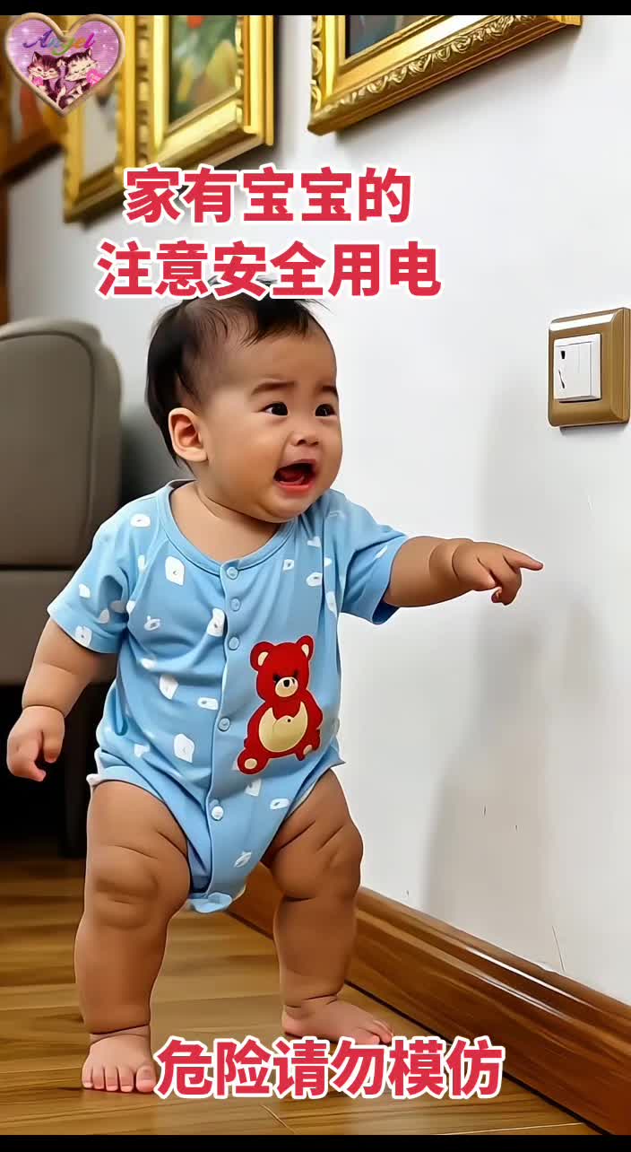 家有宝宝的一定要注意用电安全,不要让小朋友去碰任何插排插座,给...