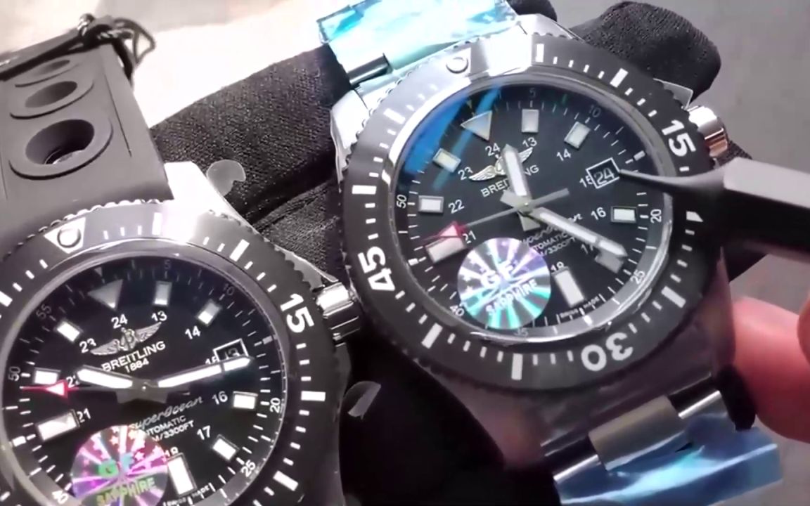 天梭手表表带更换GF厂百年灵超级海洋特别版_44MM高中女生适合...