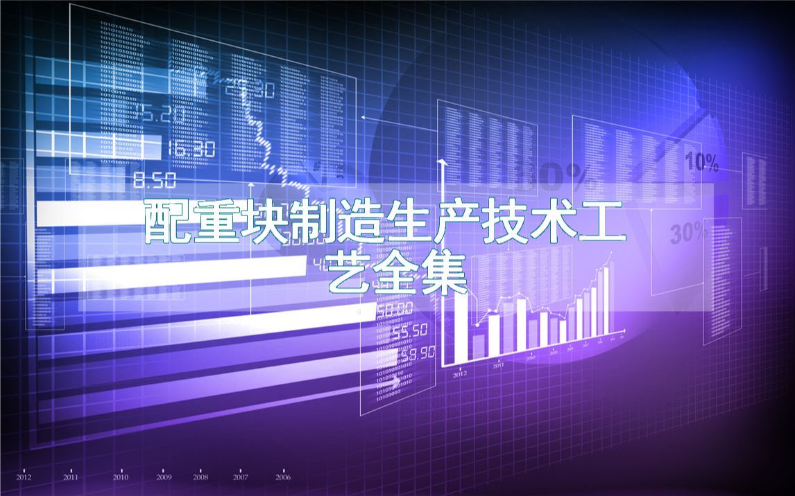配重块制造生产技术工艺全集