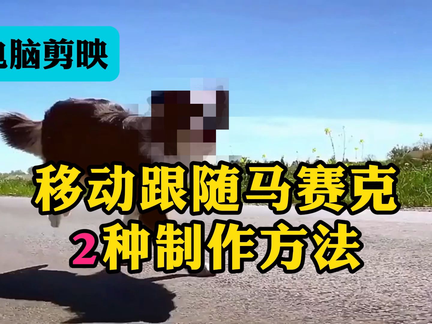 电脑剪映移动跟随马赛克的2种制作方法,剪映电脑版打码教程