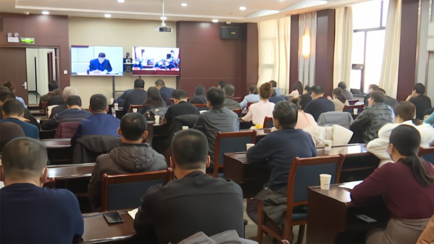 全市商务工作电视电话会议召开