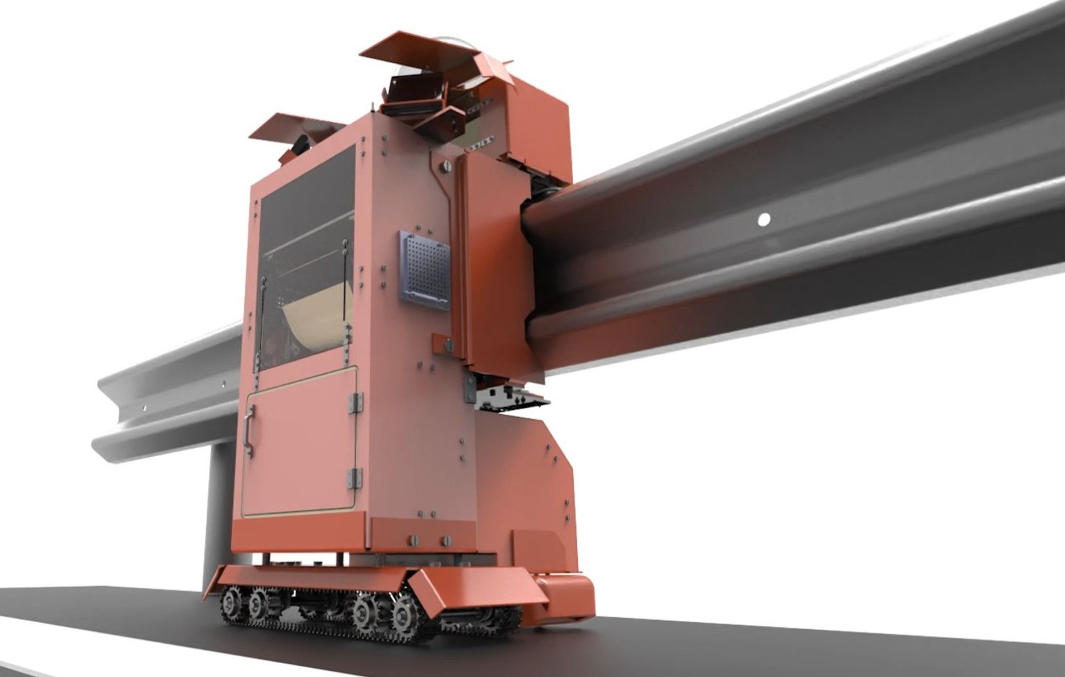 概念化设计:高速公路巡警救援机器人