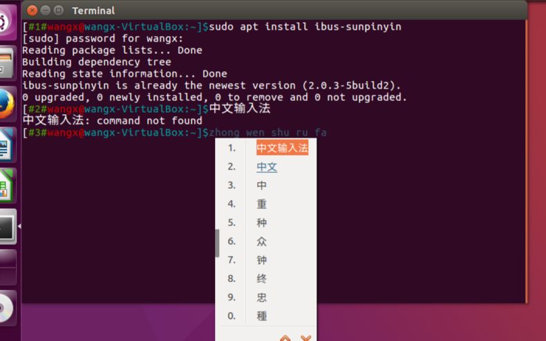 linux/ubuntu安装中文输入法